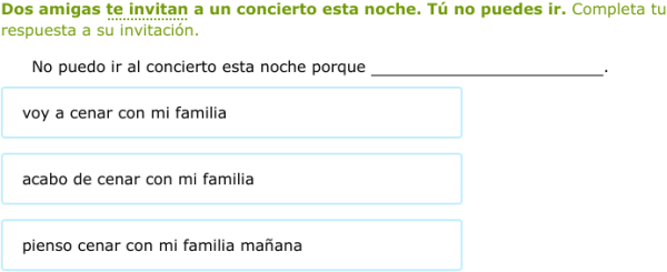 IXL | Respond to plans and invitations by giving reasons and excuses ...