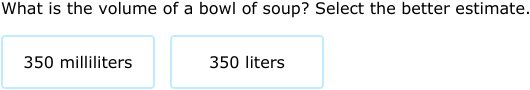 IXL | Choose metric units of volume | 4th grade science