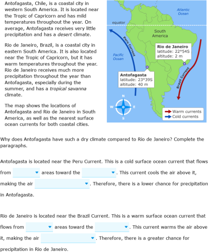 IXL | Factors affecting climate: surface ocean currents | 6th grade science
