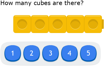 IXL | Count cubes - up to 5 | 1st grade math