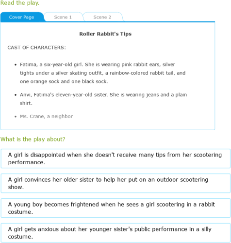 IXL | Read drama | 7th grade language arts
