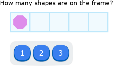 IXL | Count on frames - up to 3 | Kindergarten math