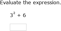 IXL | Evaluate expressions with exponents | 6th grade math
