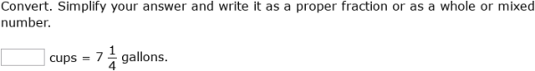 IXL | Convert customary units of volume involving fractions and mixed ...