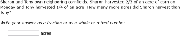 IXL | Add and subtract fractions with unlike denominators: word ...