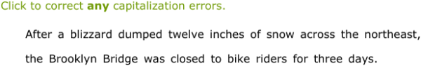 IXL | Correct capitalization errors | 7th grade language arts