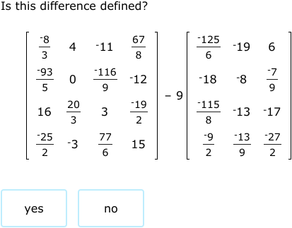 IXL - Matrix operation rules (Algebra 2 practice)