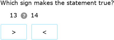 IXL | Compare numbers up to 20 using symbols | 1st grade math
