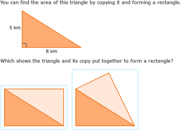 IXL | Understanding area of a triangle | 6th grade math