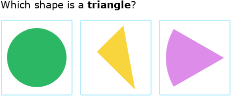 IXL | Triangles | 1st grade math