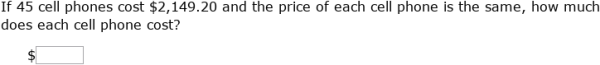 IXL | Divide money amounts: word problems | 6th grade math