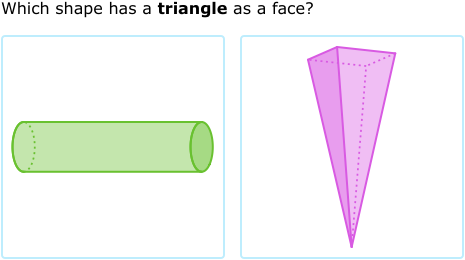 IXL | Identify faces of three-dimensional shapes | 3rd grade math