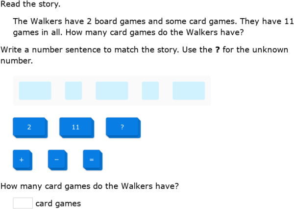 IXL | Write number sentences for word problems with one addend unknown ...