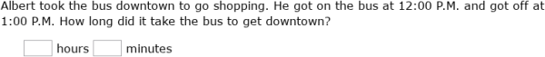 IXL | Find the elapsed time to the hour: word problems | 3rd grade math