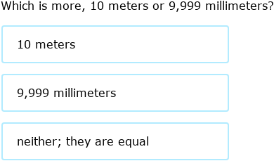 IXL | Compare metric units of length | 4th grade math