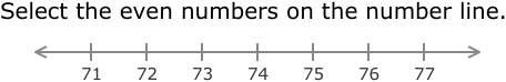 IXL | Even or odd numbers on number lines | 1st grade math