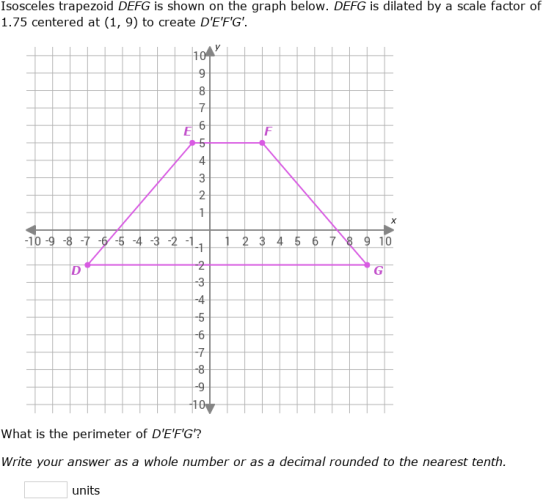 IXL - Dilations: find length, perimeter, and area (Geometry practice)