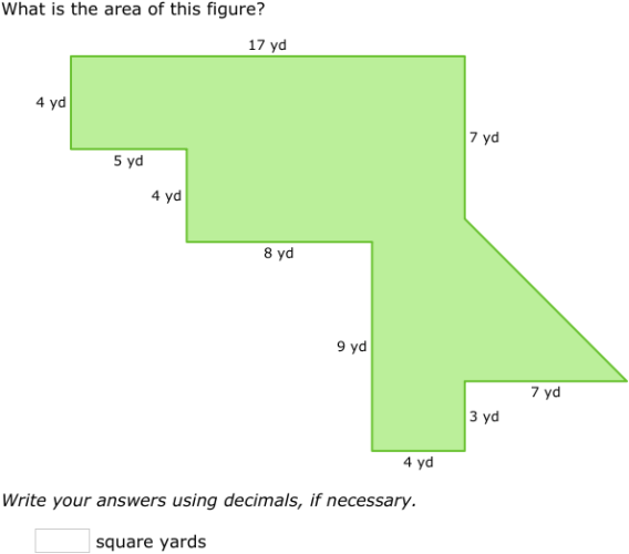 IXL | Area of compound figures with triangles, semicircles, and quarter circles | 7th grade math