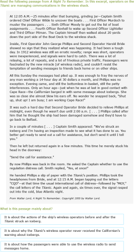 IXL | Analyze passages from A Night to Remember: Part 1 | 6th grade ...