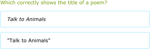 IXL | Formatting titles | 6th grade language arts