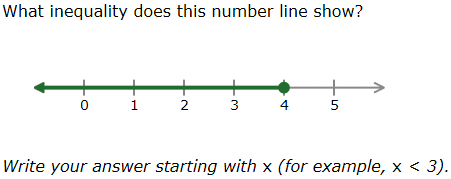 IXL - Write inequalities from number lines (7th grade math practice)