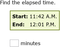IXL | Find the elapsed time: up to 1 hour | 3rd grade math