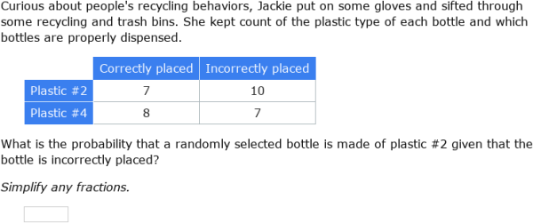 IXL - Find conditional probabilities using two-way frequency tables ...