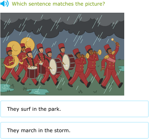 IXL | Choose the r-control sentence that matches the picture | 2nd ...