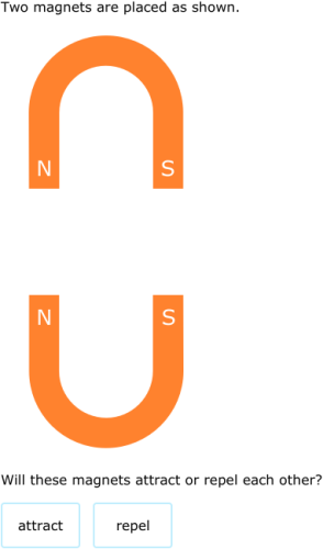 IXL | Identify magnets that attract or repel | 3rd grade science