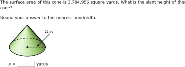 IXL | Surface area of cones | 8th grade math