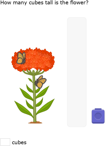 IXL | Build cube trains to measure height | 1st grade math