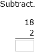 IXL | Subtract a one-digit number from a two-digit number up to 18 ...