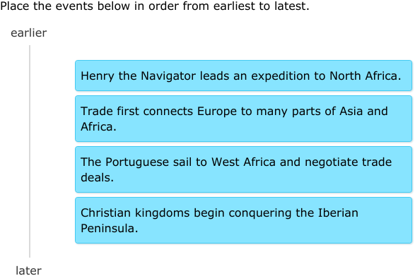 IXL | The Age of Exploration: origins | 8th grade social studies