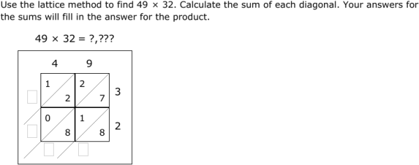 IXL | Lattice multiplication | 3rd grade math