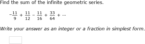 IXL - Find the sum of the terms in a geometric sequence (Geometry practice)