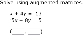 IXL - Solve a system of equations using augmented matrices (Precalculus ...