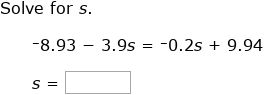 IXL | Solve equations with rational numbers: variables on both sides ...