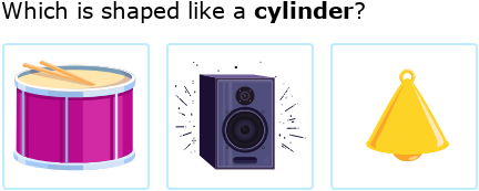 IXL | Three-dimensional shapes in the real world I | 1st grade math
