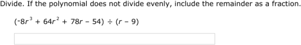 IXL - Divide polynomials using long division (Algebra 2 practice)