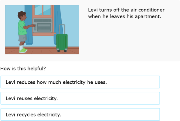 IXL | Reduce, reuse, recycle | 1st grade science