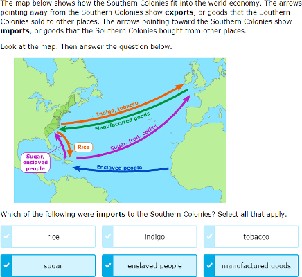IXL - Southern colonies: economy and slavery (5th grade social studies ...
