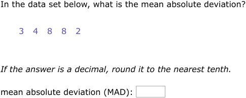 IXL | Calculate mean absolute deviation | 6th grade math