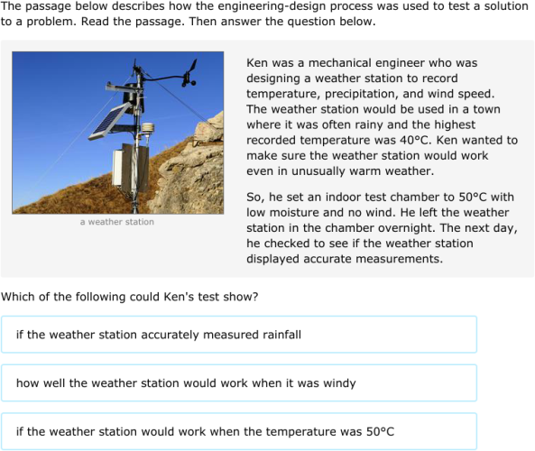 IXL | Evaluate tests of engineering-design solutions | 7th grade science