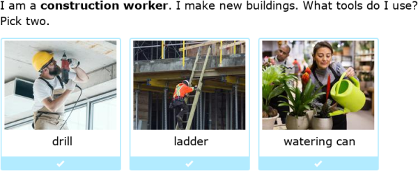 IXL | Tools community helpers use | Kindergarten social studies