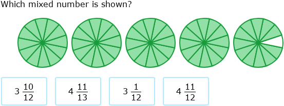 IXL | Match mixed numbers to models | 3rd grade math