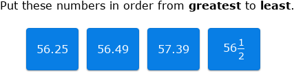 IXL | Put a mix of decimals, fractions, and mixed numbers in order ...