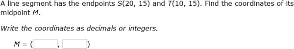 IXL - Midpoint formula: find the midpoint (Precalculus practice)