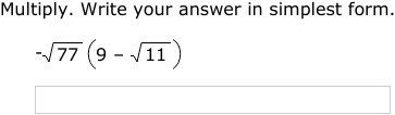 IXL - Simplify radical expressions using the distributive property ...