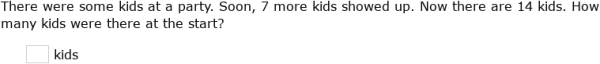 IXL | "Add to" word problems with start, change, or result unknown - up ...