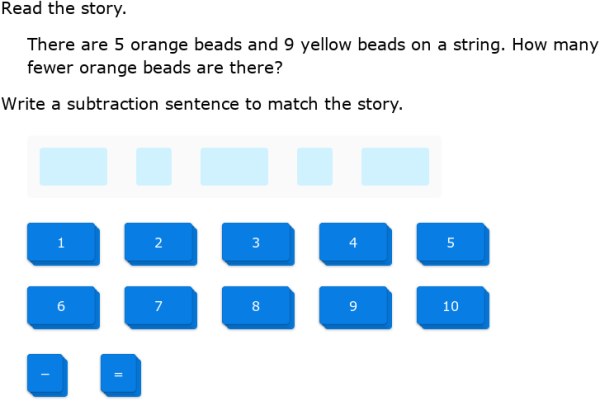 IXL | Subtraction sentences for comparison word problems up to 10: how ...